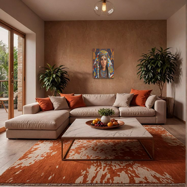 Comment choisir un tableau mural qui complète vos poufs et coussins ...