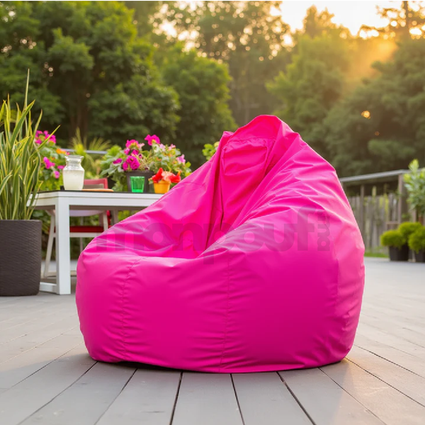 Pouf FUSHIA uni | Collection Nos poufs | Monpouf.ma
